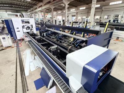 China QH-GC3-H    3-Chuck Heavy Duty Lathe Tube Cutting Machine Fully-automatic Loading Beveling Cutting for sale