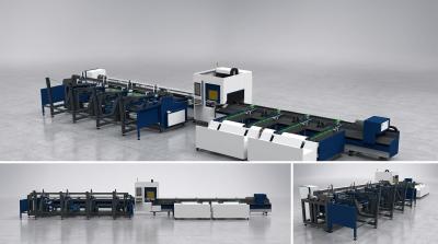 China QH-12016GW 12m Tube Length 160mm Chuck 1500W-12000W CNC Tube Laser Cutting Machine with Weldseam Identifying for sale