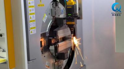 China QH-6024GB 6m 240mm Large Chuck 20000W Heavy Duty Tube Laser Cutting Machine Bevel Cutting for sale