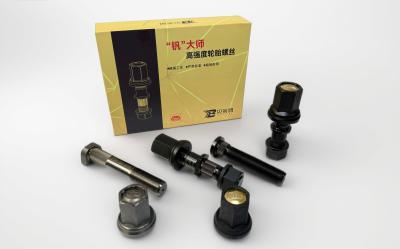 China Alloy Steel Heavy Truck Wheel Bolt Grade 10.9 12.9 Anti Loosening Thread OEM for sale