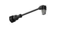 China WABCO Sensor Cable 4498110300 4 Pin Wheel Speed Signal Cable for Heavy Duty Truck ABS EBS System for sale