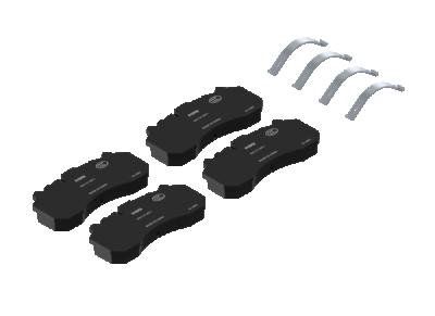 China ProVia Brake Pad Kit PRO7210002 High Friction Disc Brake Pad Set for Heavy Duty Truck Air Disc Brake for sale