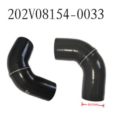 China Aramid Reinforced Turbocharger Silicone Hose 202V08154-0033 for Heavy Duty Truck Engine for sale