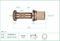 China Forged SCM Alloy Steel Grade 12.9 Wheel Bolt 498 Rear Wheel Titanium 123 for Heavy Duty Truck for sale