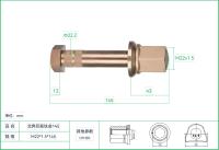 China Grade 12.9 SCM Alloy Steel Wheel Bolt Beiben Rear Wheel Titanium 145 for Heavy Duty Truck for sale