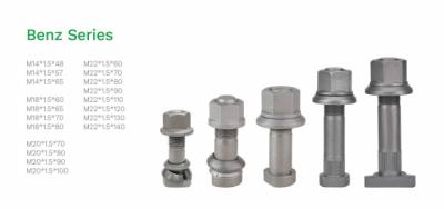 China Heat Treated Anti Deformation Wheel Bolt Benz Series for Heavy Duty Truck for sale
