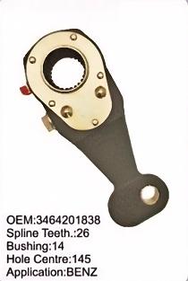 China Forged Steel Brake Slack Adjuster 3464201838 High Torsion Resistance for Long Haul Truck for sale
