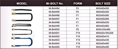 China OEM Spec Truck Leaf Spring U Bolt Clamp High Tensile Strength Alloy Steel for Mining Truck for sale