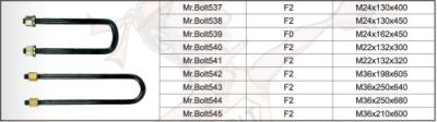 China Extra Heavy Load Leaf Spring U Bolt OEM Production Alloy Steel for Mining Truck for sale