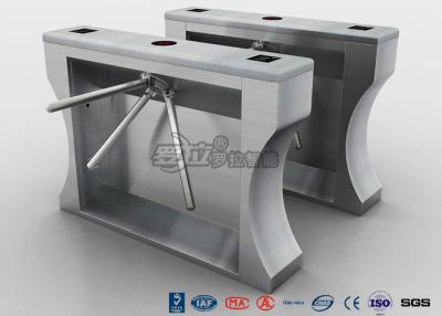 China Semi Automatic RFID Tripod Security Gates Entrance Stainless Steel for sale