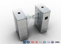 China RFID Recognition Flap Barrier Gate 550mm Lane Width 30-40 Persons/Min Access Control System for sale