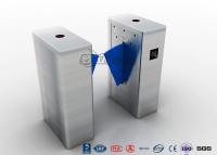 China RFID Recognition Flap Barrier Gate 550mm Lane Width 30-40 Persons/Min Access Control System for sale