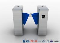 China RFID Recognition Flap Barrier Gate 550mm Lane Width 30-40 Persons/Min Access Control System for sale