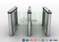 China Stainless Steel Speed Gate Turnstile 304 Access Control Barrier with Swing Gate 90000 Count for sale
