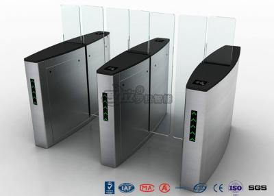 China Stainless Steel Sliding Turnstile Security System - 550mm Passage Width, 30 Persons/Minute Capacity, CE Certified for sale