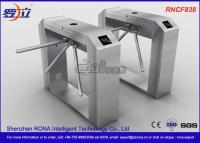 China 304 Stainless Steel Tripod Turnstile Gate Mechanism DC 24V Solenoid Valve 1200mm for sale