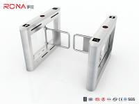 China SUS304 Access Control Pedestrian Barrier Gate 1400mm with Voice Light Alerts for sale