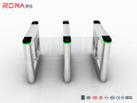 China 240V Pedestrian Swing Barrier Turnstile Gate 304 Stainless Steel 550-1000mm Passage Width for sale