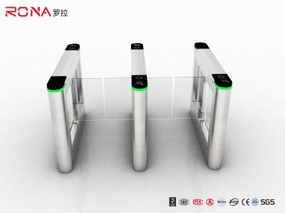China 240V Pedestrian Swing Barrier Turnstile Gate 304 Stainless Steel 550-1000mm Passage Width for sale