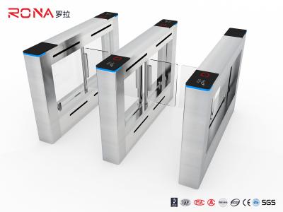 China SUS304 Swing Gate Turnstile 1400mm with Card Reader for Office Security Access Control for sale