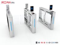 China Face Recognition Card Reader Swing Gate Turnstile With DC24 Brushless Motor 6 Pairs Sensor for sale