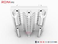 China Office Building Full Height Turnstile Gate Security Double Routeway With Solenoid Valve for sale