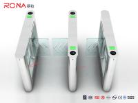 China SUS304 Stainless Steel Speed Gate Turnstile 1400x200x1020mm Servo Motor 25-30 Person/Min for sale