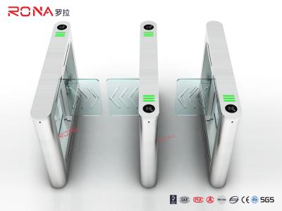 China SUS304 Stainless Steel Speed Gate Turnstile 1400x200x1020mm Servo Motor 25-30 Person/Min for sale