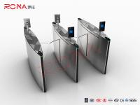 China High Speed Flap Barrier Gate RFID Access Control With Arylic Swing Arm for sale