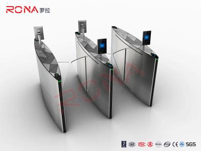 China High Speed Flap Barrier Gate RFID Access Control With Arylic Swing Arm for sale