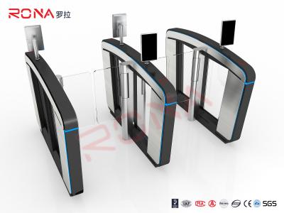 China RFID Recognition Speed Gate Turnstile With Arcliy Arms For Hotel Office School for sale