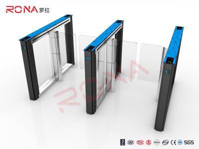 China 304 Stainless Steel Automatic Speed Gate Turnstile Blue Cover LED Light 35 p/m for sale