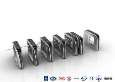 China Stainless Steel Electronic Access Control Turnstile RNCF1066 - 1210mm×310mm×1000mm with 30 Persons/Minute Capacity for sale
