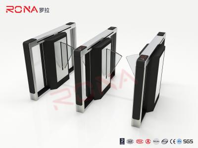 China 550mm Passage Flap Barrier Gate Security Subway Entry Systems Waist Height Turnstiles for sale