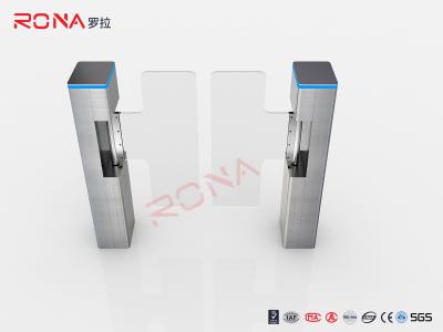 China 304 Stainless Steel Security Turnstile MCBF 3 Million Times Slim Waist Swing Entrance for sale