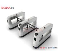 China 304 Stainless Steel Swing Barrier Gate Turnstile 1600mm Waist High Entrance Control for sale