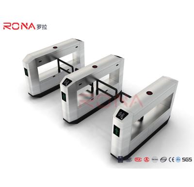 China 304 Stainless Steel Swing Barrier Gate Turnstile 1600mm Waist High Entrance Control for sale