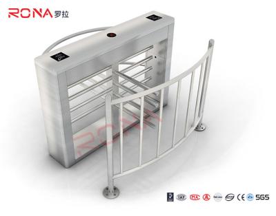 China AC220V Half Height Turnstile 1100mm x 1602mm Pedestrian Access Control with LED Indicators for sale