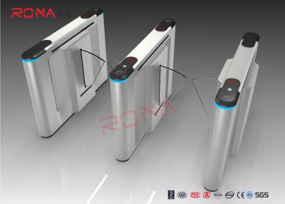 China 304 Stainless Steel Flap Turnstile Access Control 660mm Lane Width DC24V Motor for sale