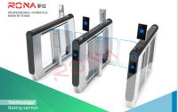 China Stainless Steel Speed Gate Turnstile with RFID Card Reader and Fingerprint for Office Building 1600mm for sale