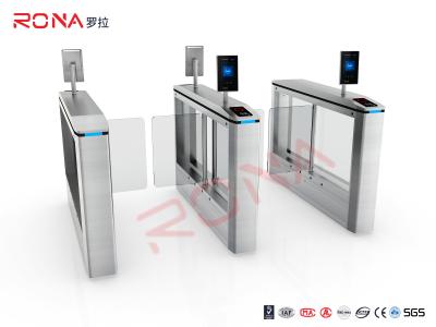 China 304 Stainless Steel Card Read Swing Arm Barrier Turnstile 1500mm x 200mm x 990mm for sale
