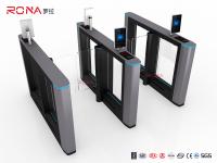 China Aluminum Access Control Speed Gate Turnstile DC Servo Motor 10 Pairs Sensor 600mm Passage for sale