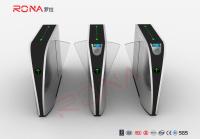 China 304 Stainless Steel Flap Barrier Turnstile Gate 550mm Passage Width DC24V for sale