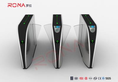 China 304 Stainless Steel Flap Barrier Turnstile Gate 550mm Passage Width DC24V for sale