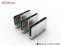 China Fingerprint Reader Turnstile Barrier Gate Acrylic Flap Barrier Turnstile for sale