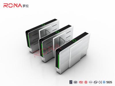 China Fingerprint Reader Turnstile Barrier Gate Acrylic Flap Barrier Turnstile for sale