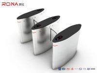 China Turnstile Flap Barrier Gate Barcode Scanner Electronic 304 Stainless Steel Material for sale