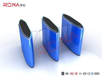 China Flap Barrier Gate Security Subway Turnstile Barrier Gate Automatic Half Height Turnstile for sale