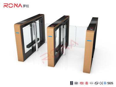 China TCP IP Security Swing Barrier Gate Turnstile 1600mm Stainless Steel Servo Motor for sale