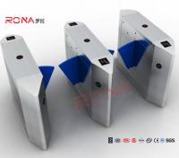 China SUS304 Stainless Steel Walk Through Metal Detector Flap Barrier Gate 550mm Passage Width for sale